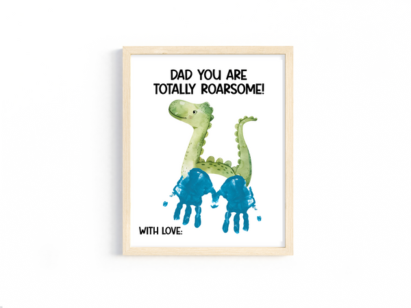 Dad, You’re Roarsome! – DIY Dinosaur Handprint Art for Father’s Day ...